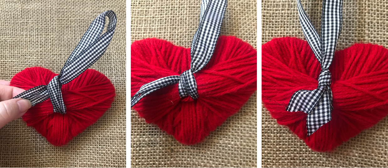 DIY Valentine Yarn Hearts - My Passionate Soul