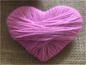DIY Valentine Yarn Hearts - My Passionate Soul